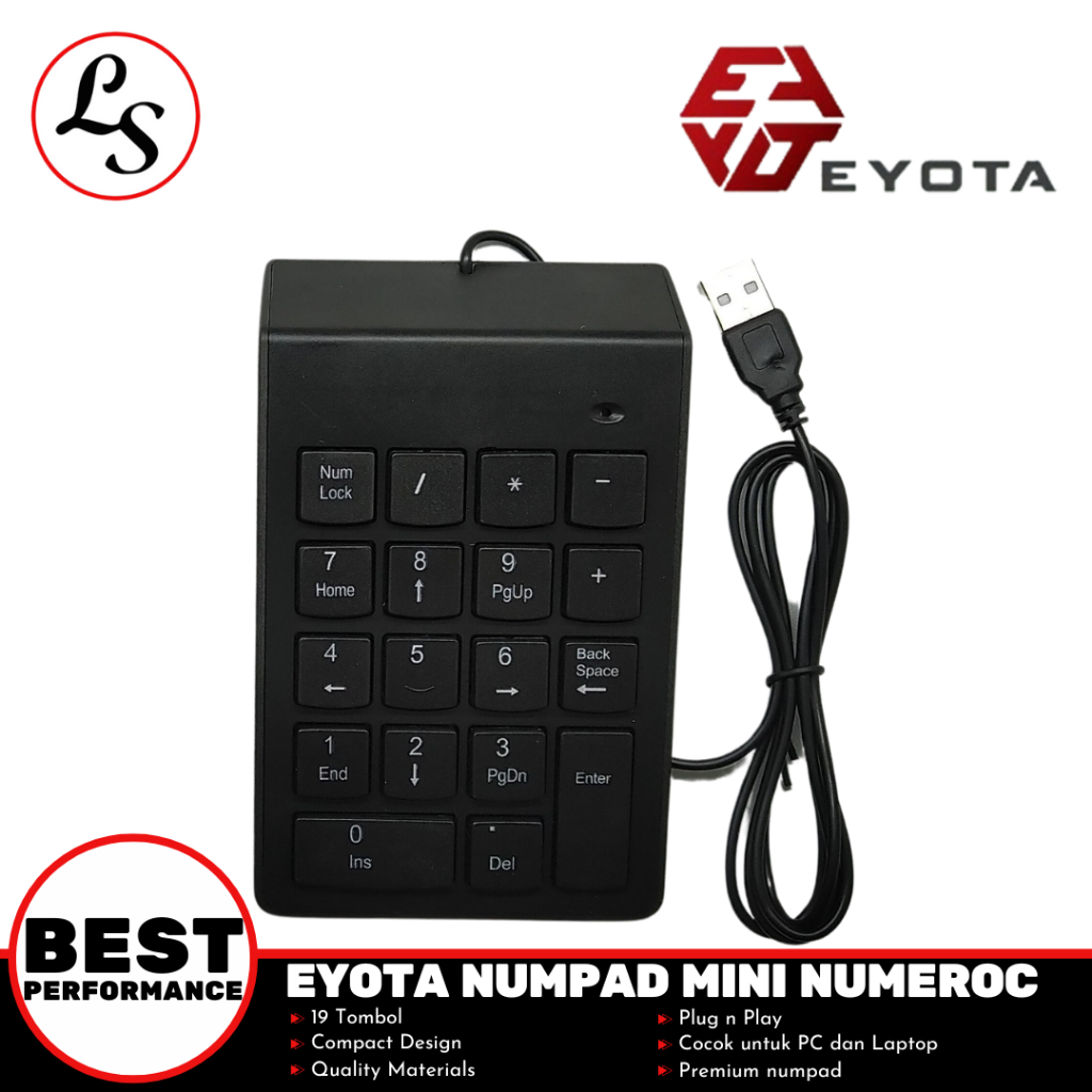Jual EYOTA NUMPAD Mini Numeric Keypad | Shopee Indonesia