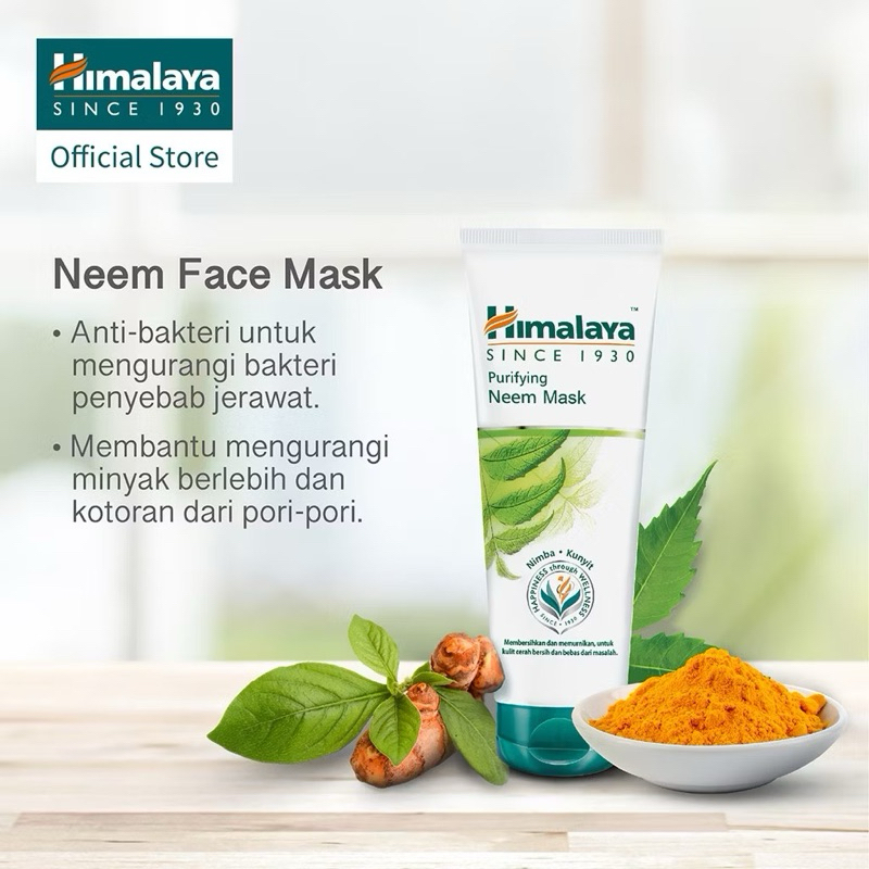Jual Himalaya Purifying Neem Face Mask 50ML 100ml - Masker Wajah Untuk ...