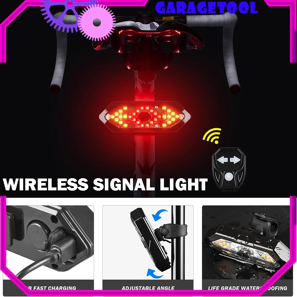 Jual GT| Lampu Sepeda Belakang Dengan Sein Wireless Sen MTB Road BIke ...