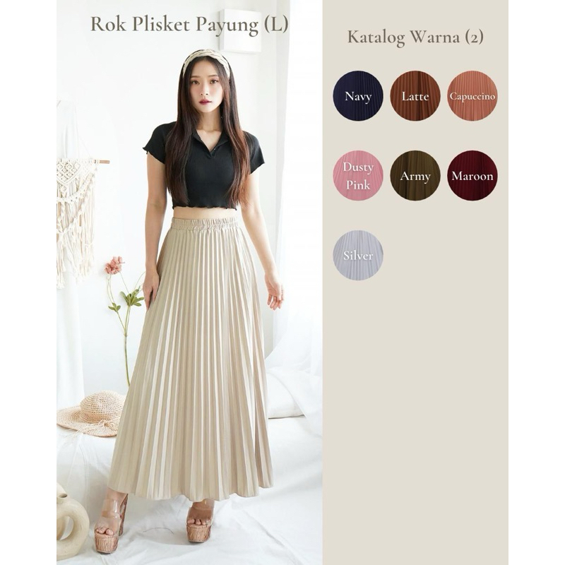 Jual YUTAKA - ROK PLISKET DEWASA BAHAN HYGET PREMIUM - ROK PLISKET PANJANG | Shopee Indonesia