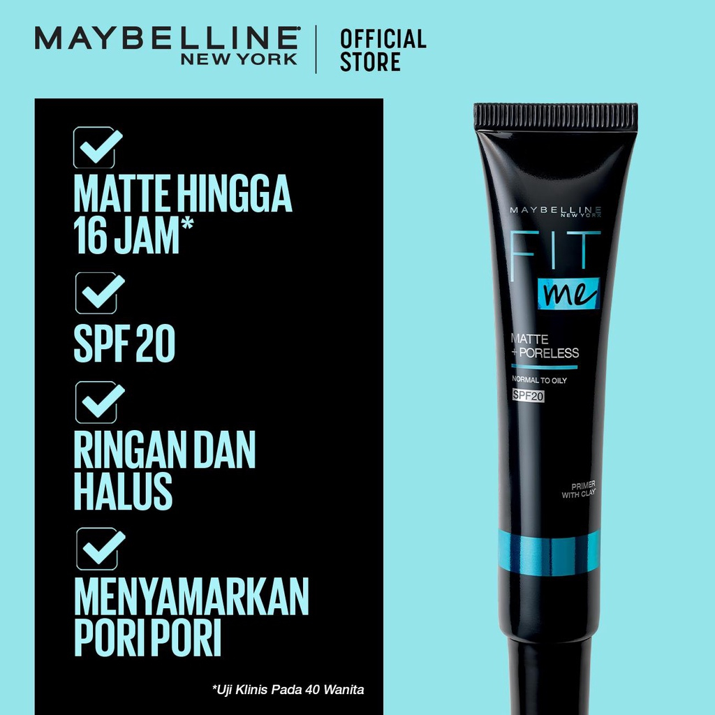 Jual MAYBELLINE FIT ME PRIMER MATTE + PORELESS SPF20 30ML | Shopee ...