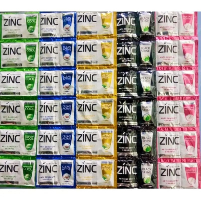 Jual Isi 8Renteng(96Sachet)/ 6Renteng(72Sachet) Zinc Sampo 10ml Double ...