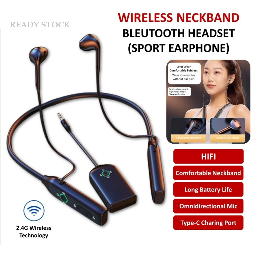 Jual Wireless Neckband Bluetooth Headset For Live Broadcast with ...