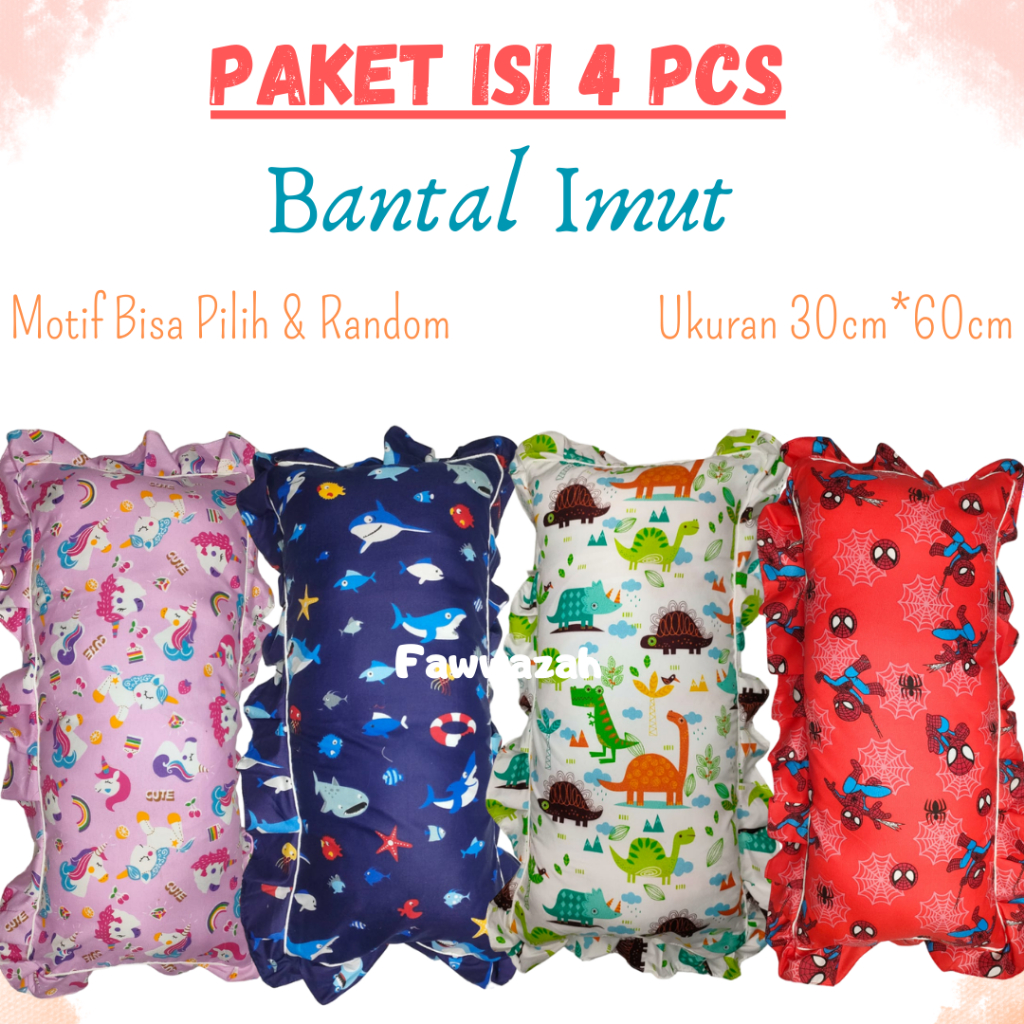 Jual BANTAL IMUT PAKET ISI 4 PCS -BANTAL CINTA MINI IMUT TERBARU ...