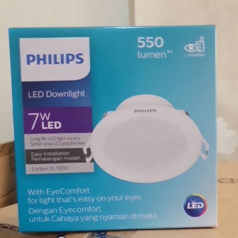 Jual DOWNLIGHT PHILIPS ERIDANI 7W DL190B 7 WATT 4INCHI | Shopee Indonesia