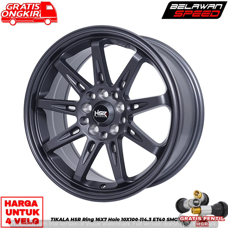 Jual PELEK MOBIL RACING VELG MODIFIKASI RING 16 R16 HSR TIKALA PCD ...