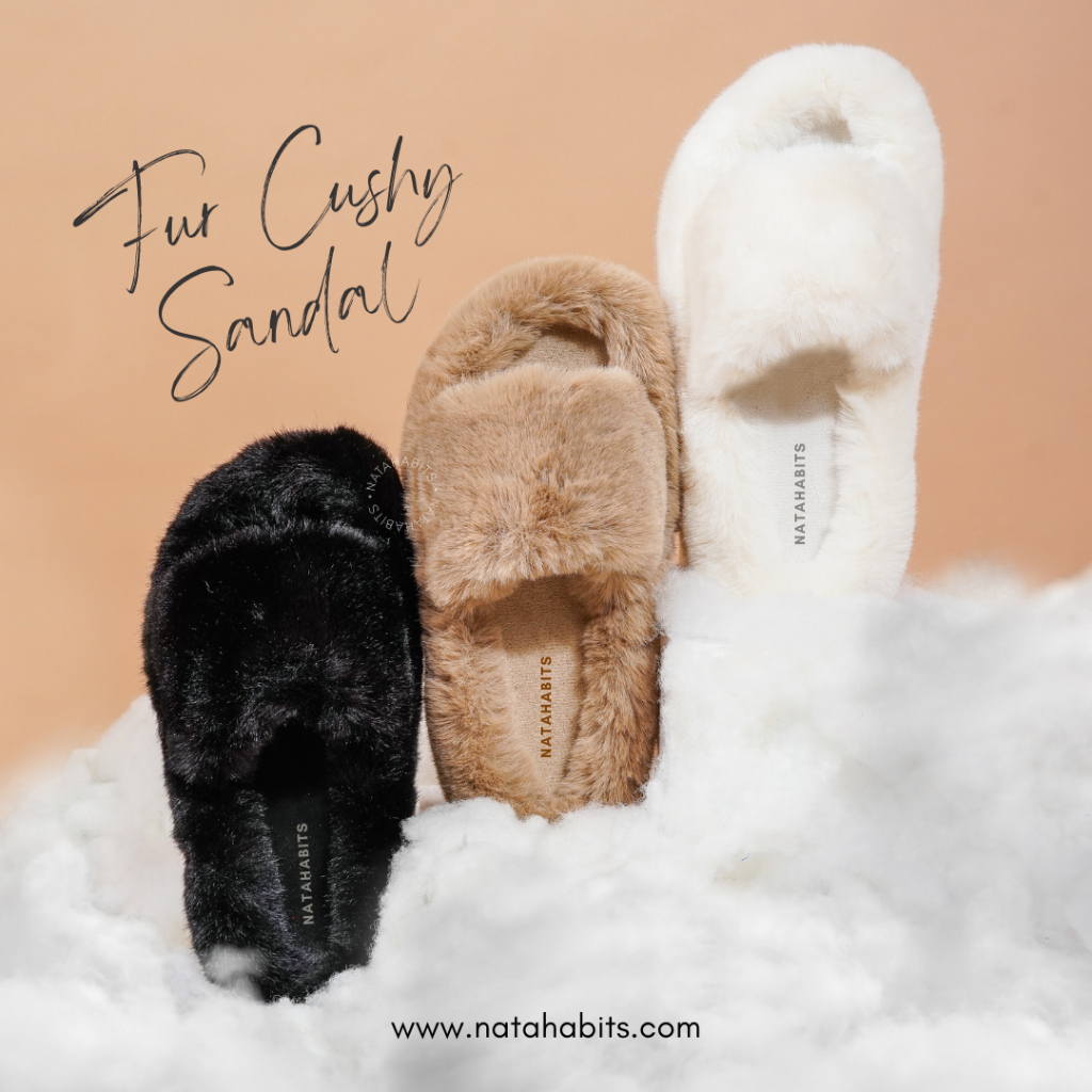 Jual Fur Cushy Sandal - Sandal Bulu Premium - Home Slipper - Sandal ...
