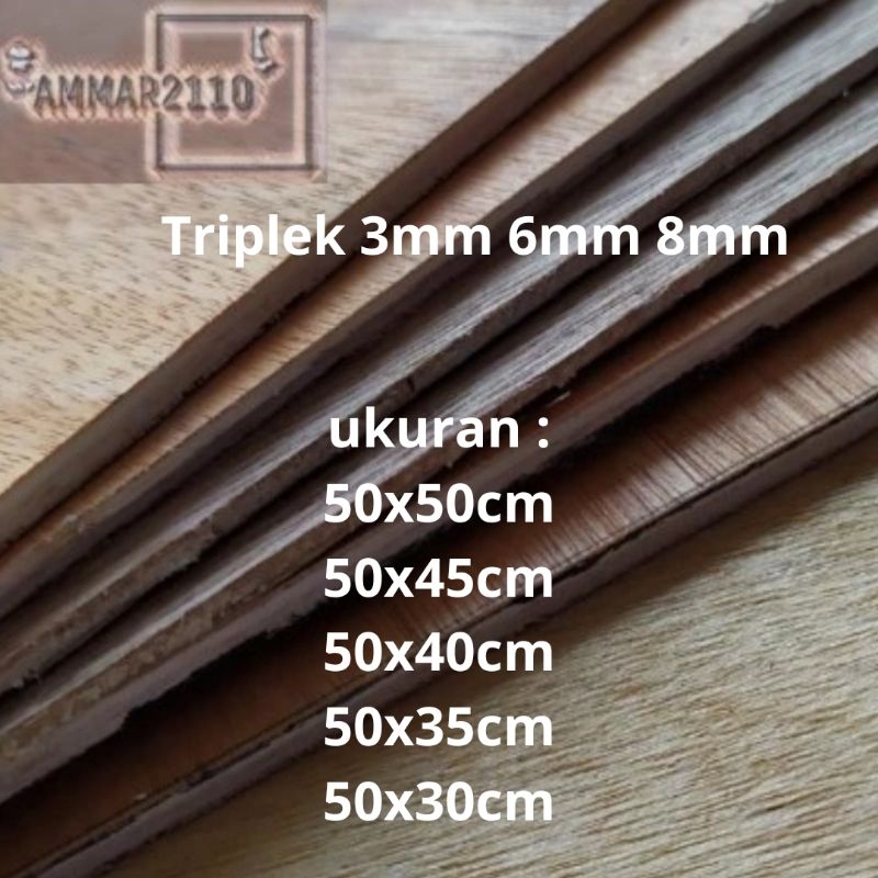 Jual triplek 3mm 6mm 8mm panjang 50cm | Shopee Indonesia