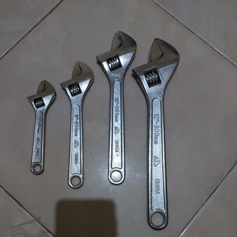 Jual KUNCI INGGRIS 6, 8, 10, 12 INCH | Shopee Indonesia