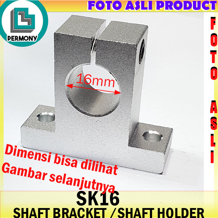 Jual SK16 shaft holder horizontal linear bracket rail sk-16 | Shopee Indonesia