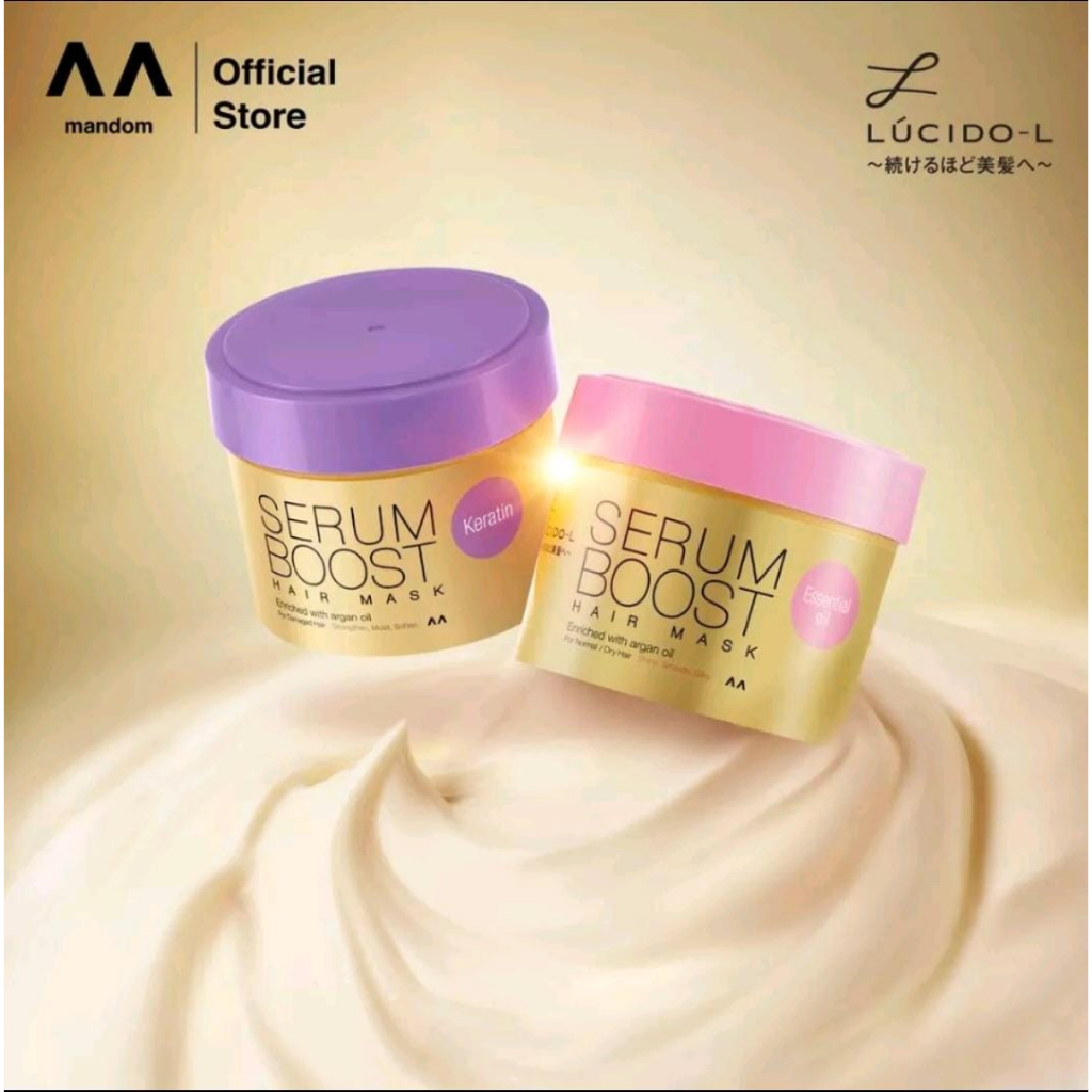 Jual Lucido-L Serum Boost hair mask 250gr, Sachet 20gr Essential Oil ...