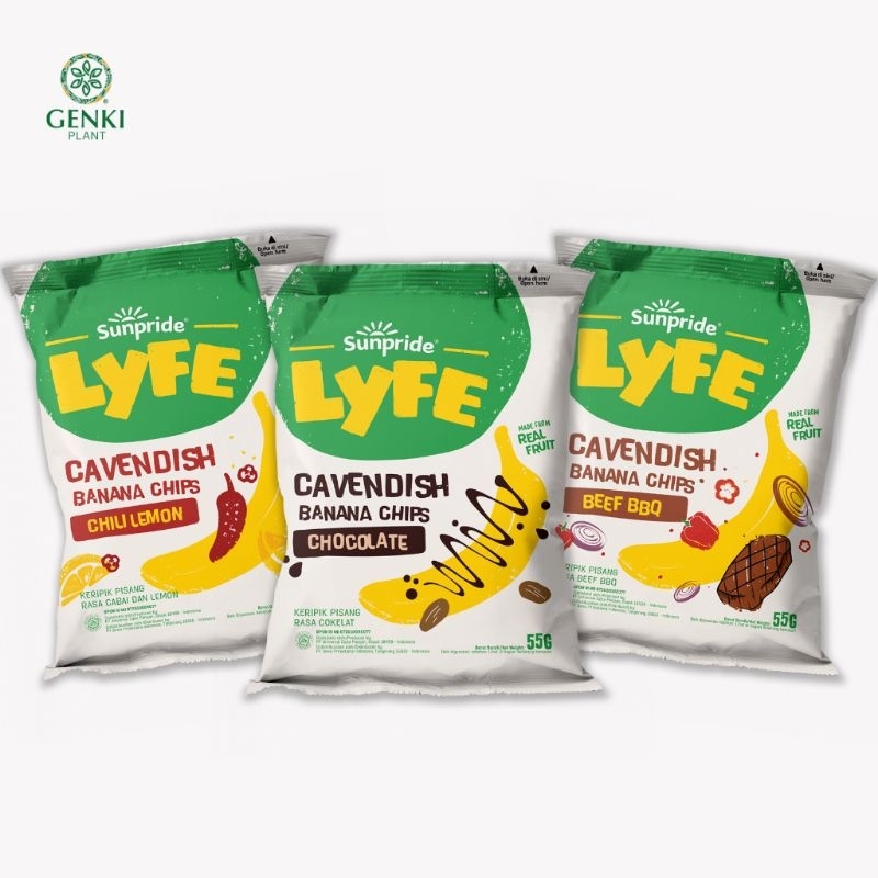 Jual Sunpride Lyfe Cavendish Banana Chips / Keripik Pisang - 55 g ...