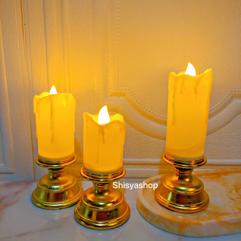 Jual Set lilin LED ( isi 3pcs ) | Shopee Indonesia