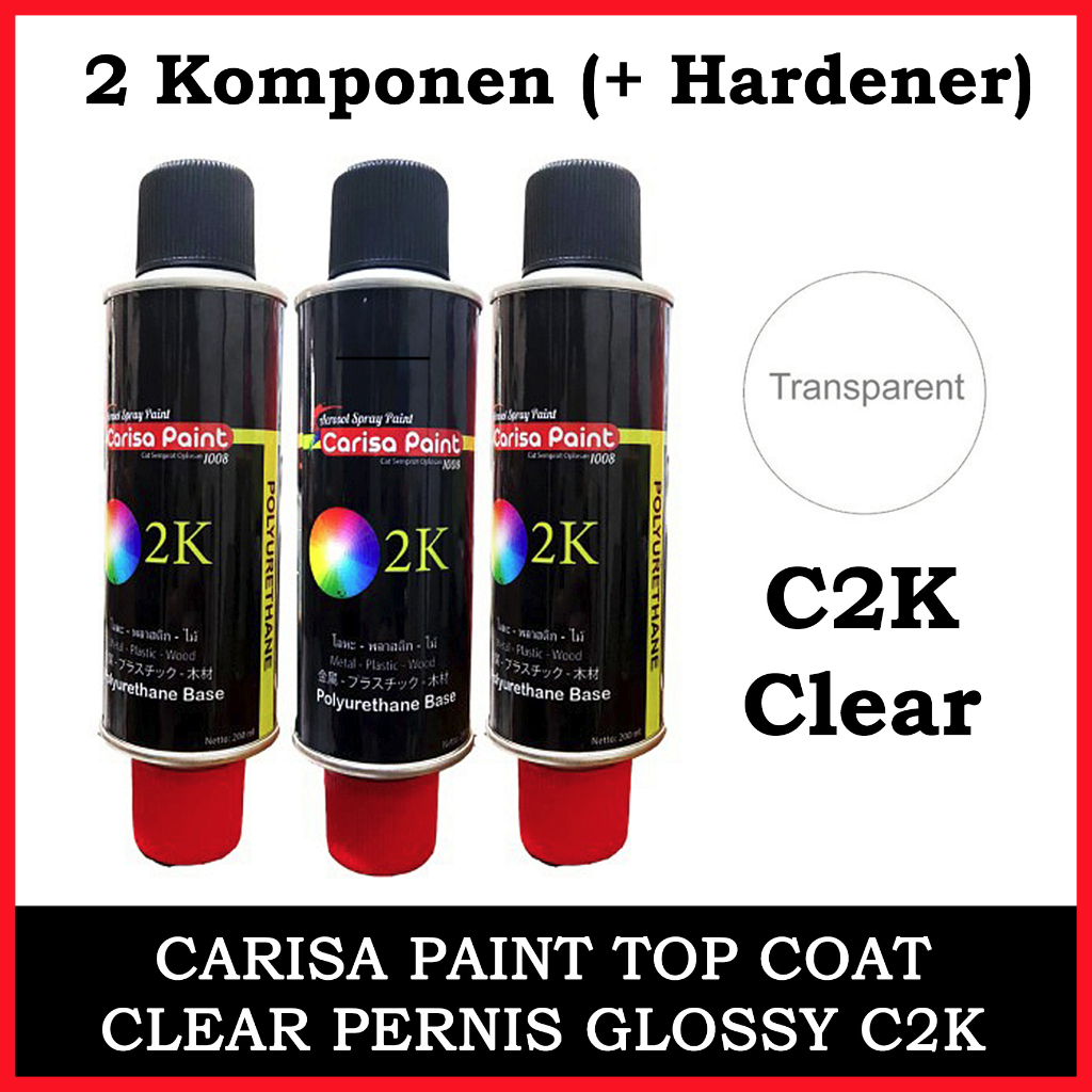 Jual Cat Semprot Mobil Clear Pernis C2K BERGARANSI Cat Spray Vernish ...