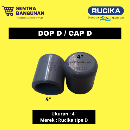 Jual TIPE D RUCIKA DOP D 4“ FITTING PIPA PVC MERK RUCIKA | CAP ...