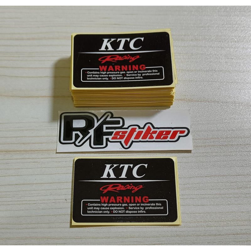 Jual Stiker sticker shock KTC racing princut | Shopee Indonesia