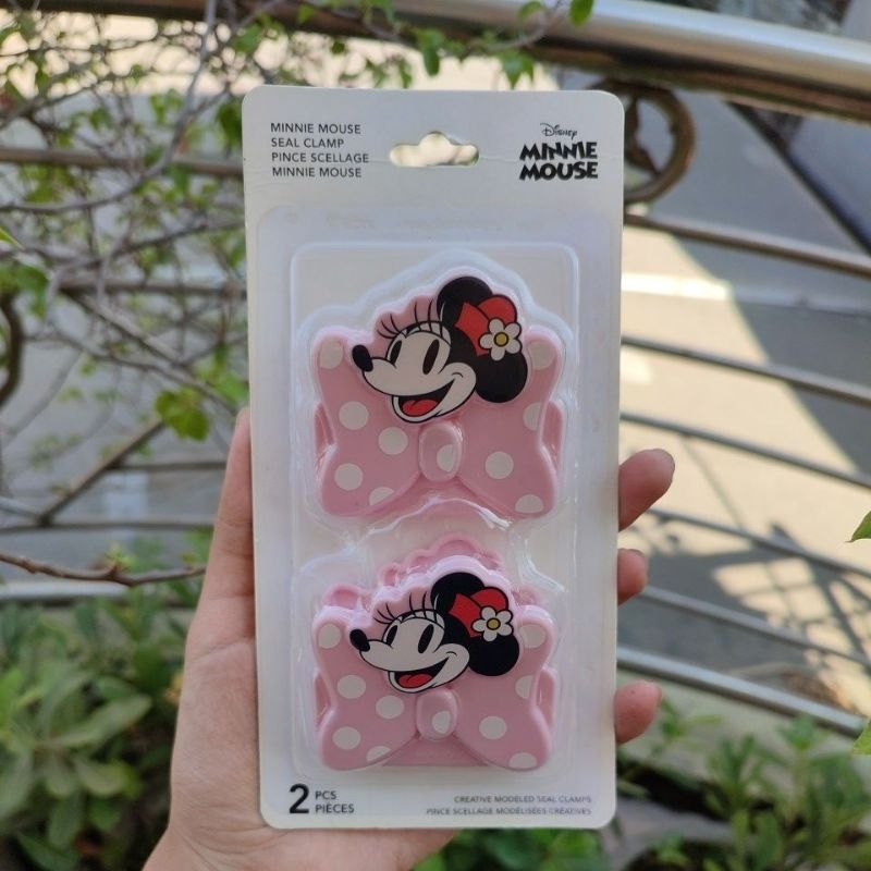 Jual MINISO MICKEY MOUSE COLLECTION MINNIE SHAPED SEAL CLAMPS PENJEPIT ...