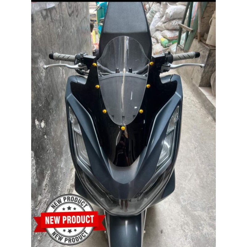 Jual Visor PCX 160 Jenong twotone(Ketebalan 3mm) | Shopee Indonesia