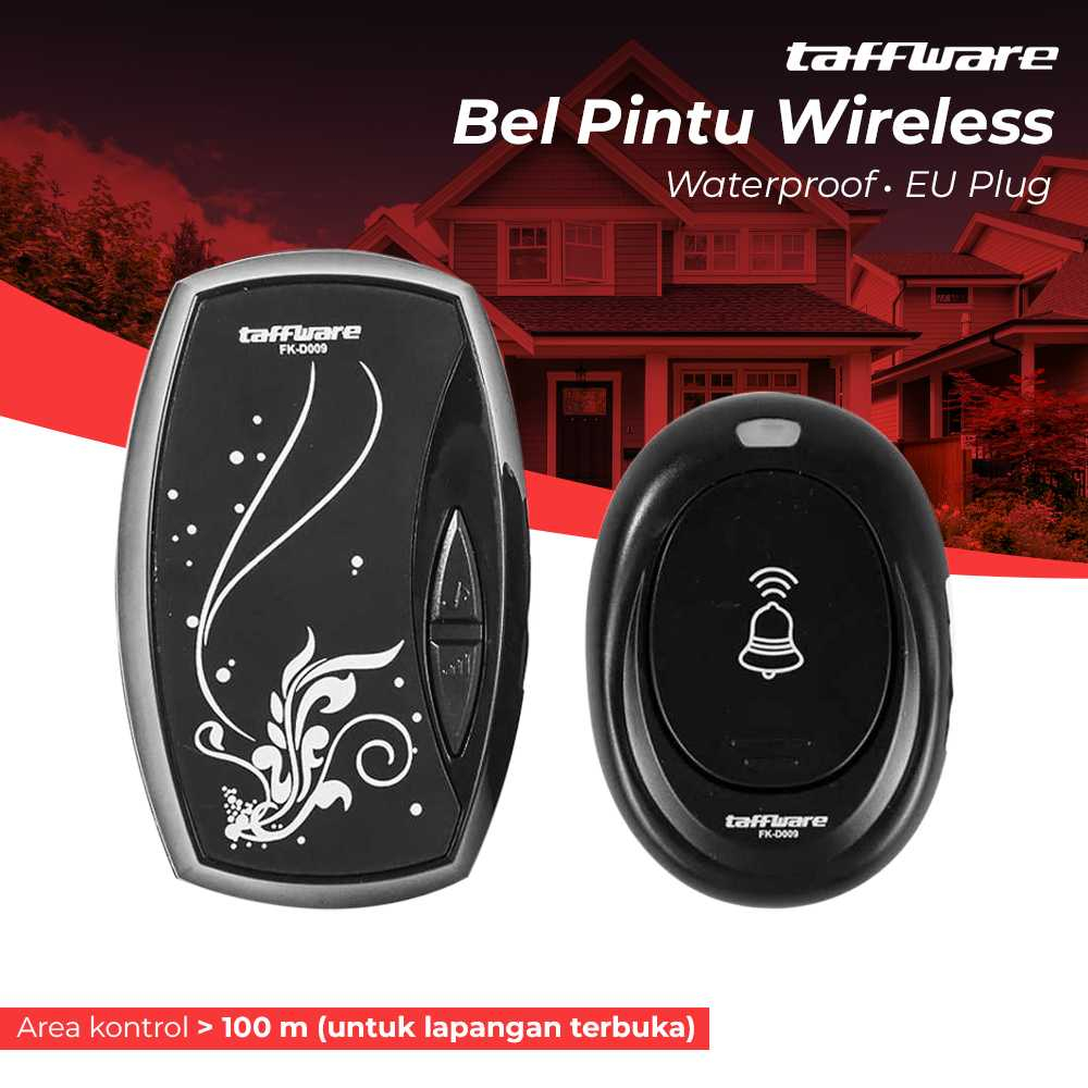 Jual Bel Rumah Kantor Alarm Wireless Tanpa Kabel Waterproof EU Plug dan ...