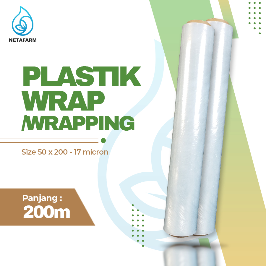 Jual Plastic Wrap / PLASTIK WRAPPING 50cm X 200m | Shopee Indonesia