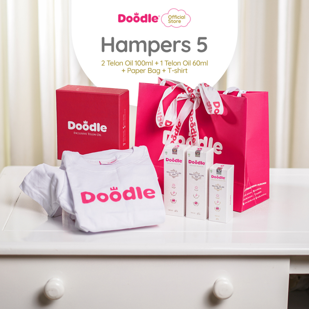 Jual Doodle Hampers Gift set kado Newborn 2 pcs 100ml + 1 pcs 60ml ...