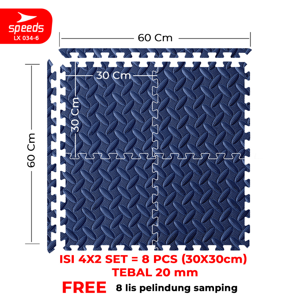 Jual SPEEDS Evamat 103x103cm 12mm Matras Puzzle Karpet Puzzle Matras Eva Alas Lantai Portable LX ...