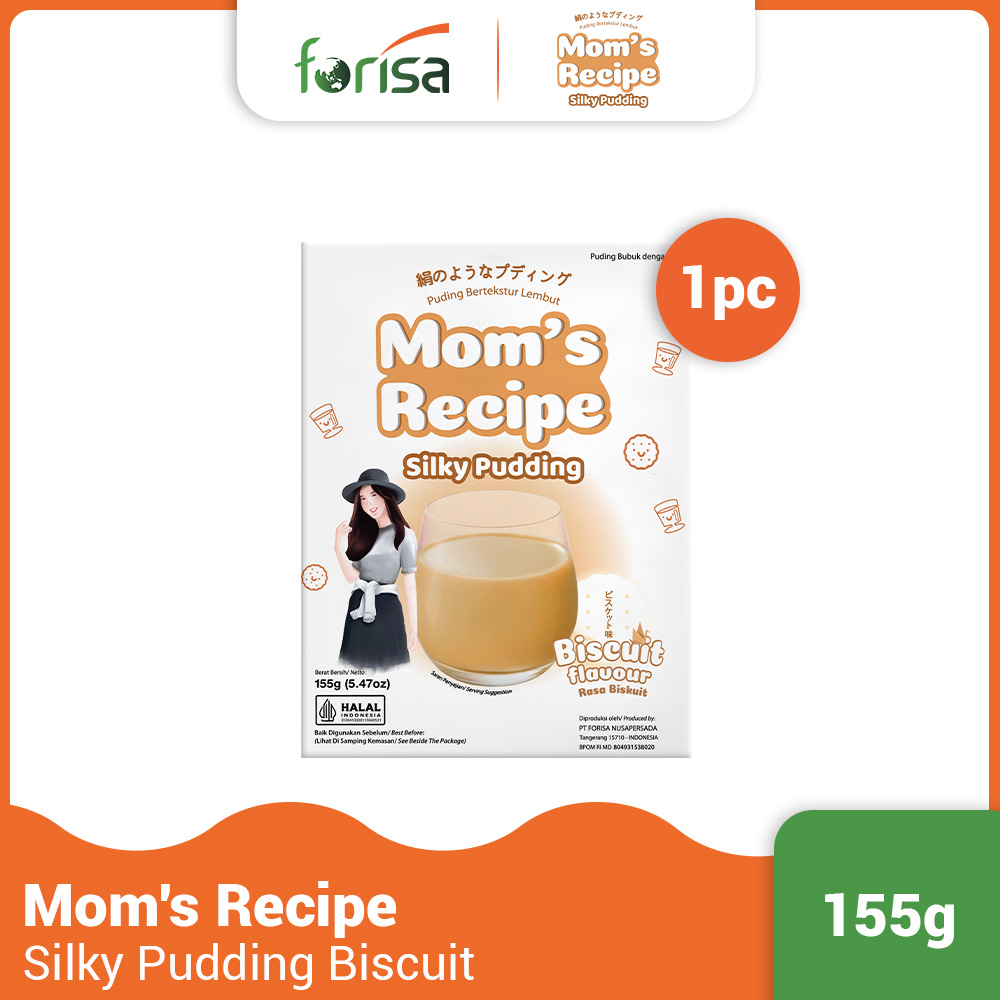 Jual Mom's Recipe Silky Pudding Rasa Biscuit 155 gr | Shopee Indonesia