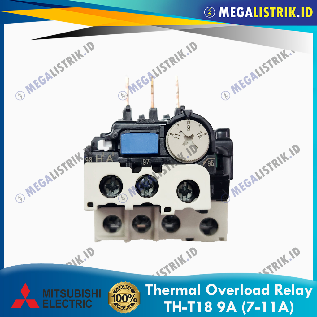 Jual MITSUBISHI TH-T18 9A (7-11A) / THERMAL OVERLOAD RELAY THT18 9 A ( 7A - 11A ) | Shopee Indonesia