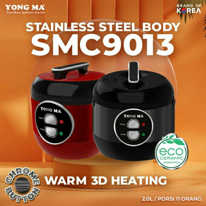 Jual Magic Com Yong Ma Manual 2L SMC 9013 / Rice Cooker Yongma SMC9013 ...