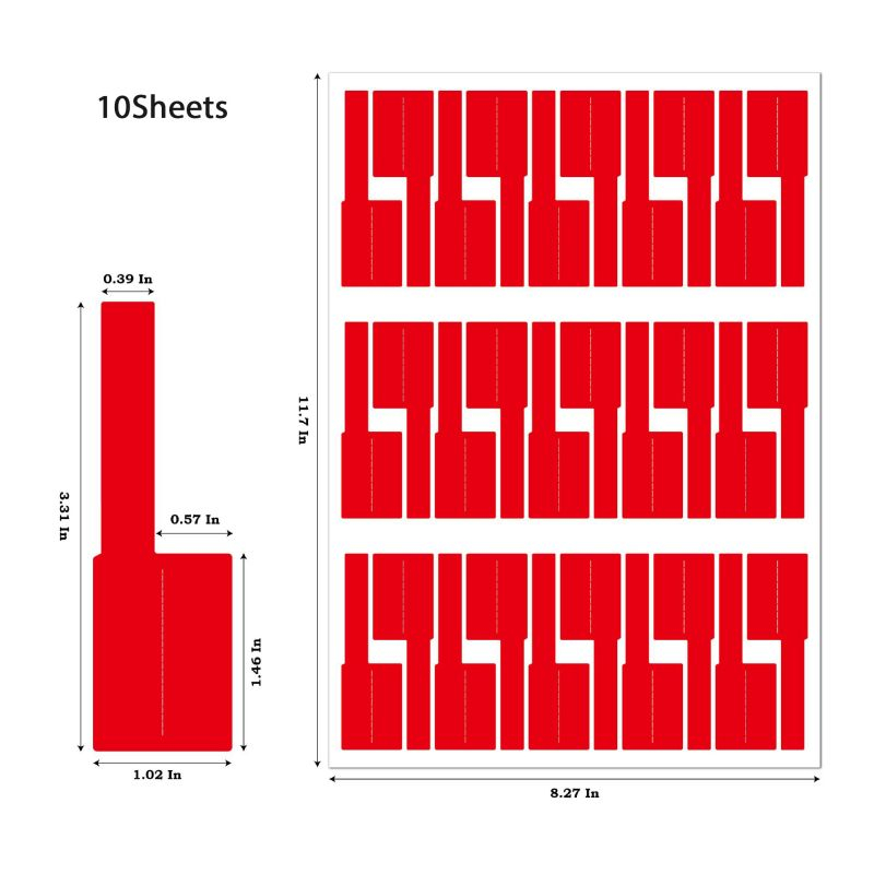 Jual 300pcs Cable Label Sticker Tahan Air Stiker Label Kabel Jaringan ...