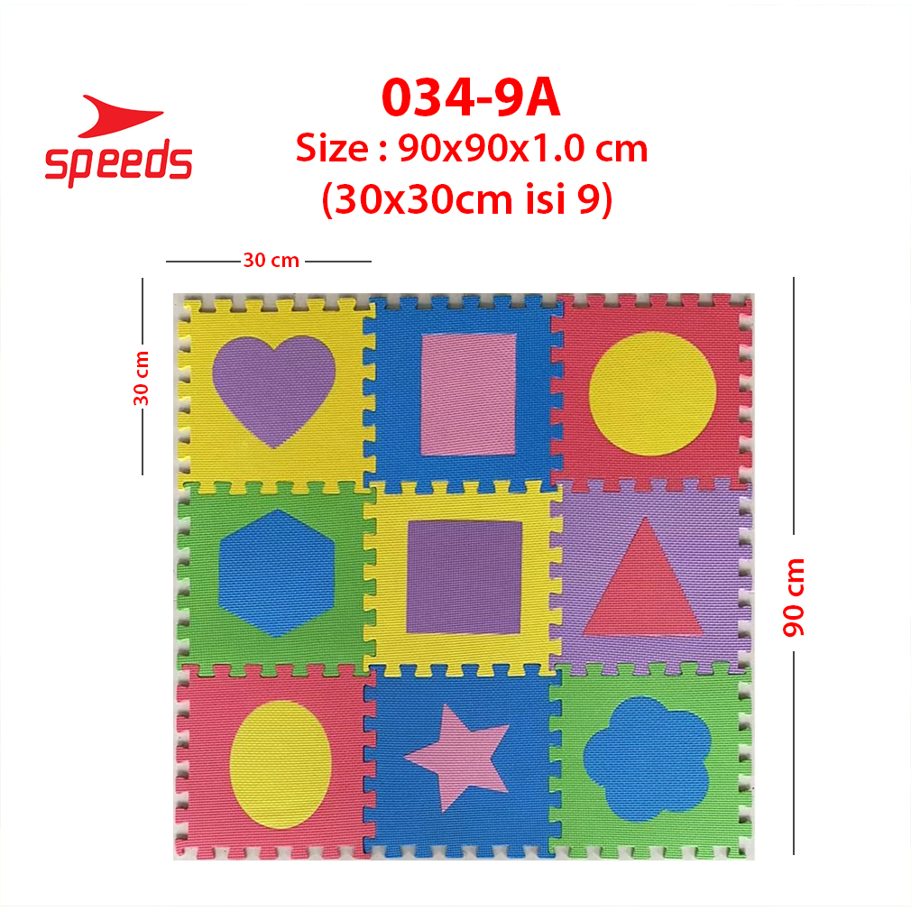 Jual SPEEDS Matras 60x60cm Evamat Matras Puzzle Karpet Puzzle Matras ...