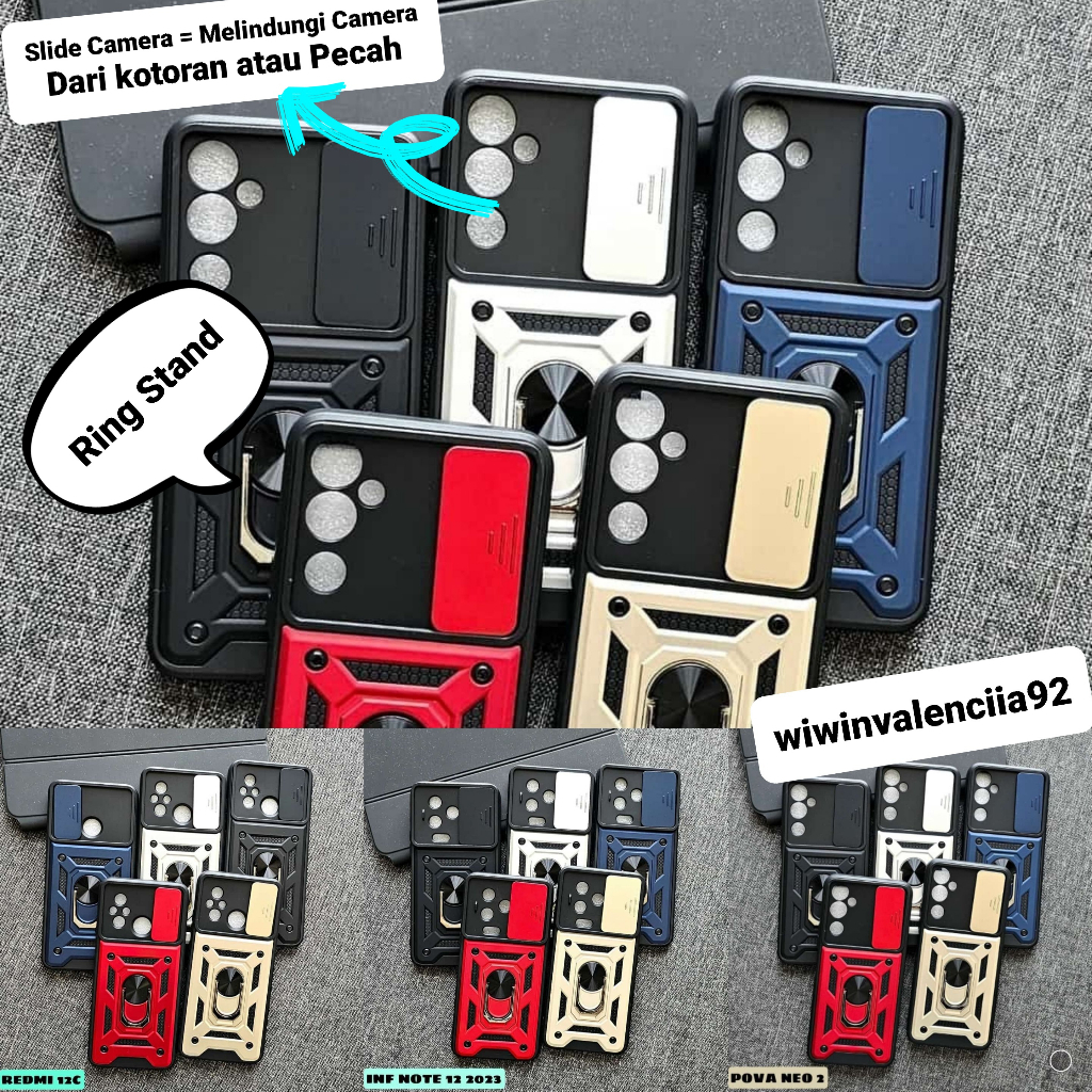 Jual CASE Anti Banting Hardcase Transformer + RING INFINIX NOTE 50 50s ...