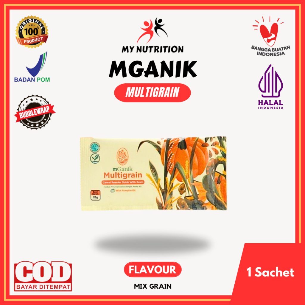 Jual Mganik Multigrain Sachet Labu Kuning Superfood Diabetes Alami ...