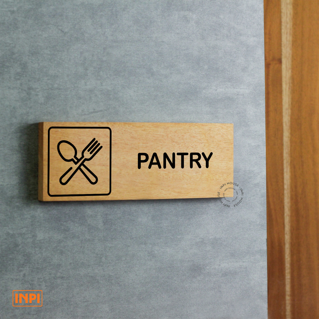 Jual pantry signage - wall sign - papan tanda ruang pantry - pantry ...