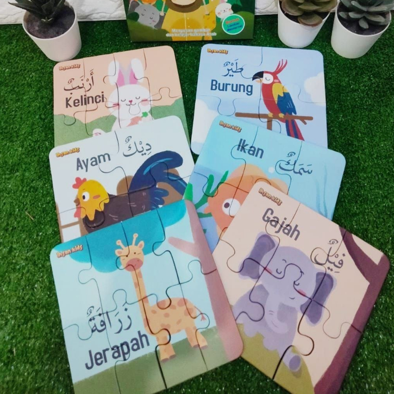 Jual Mainan Edukasi Anak Usia 3 Tahun Jigsaw Puzzle Games Isi 6 Ihsan ...