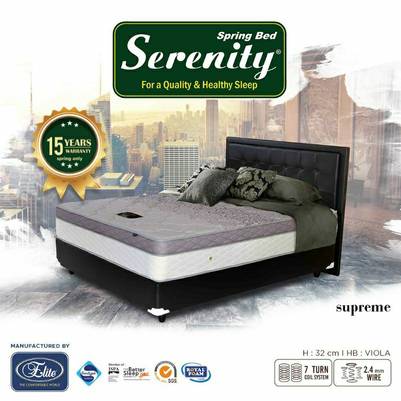 Jual Springbed Elite Serenity Supreme Plushtop Bandung Kasur Spring