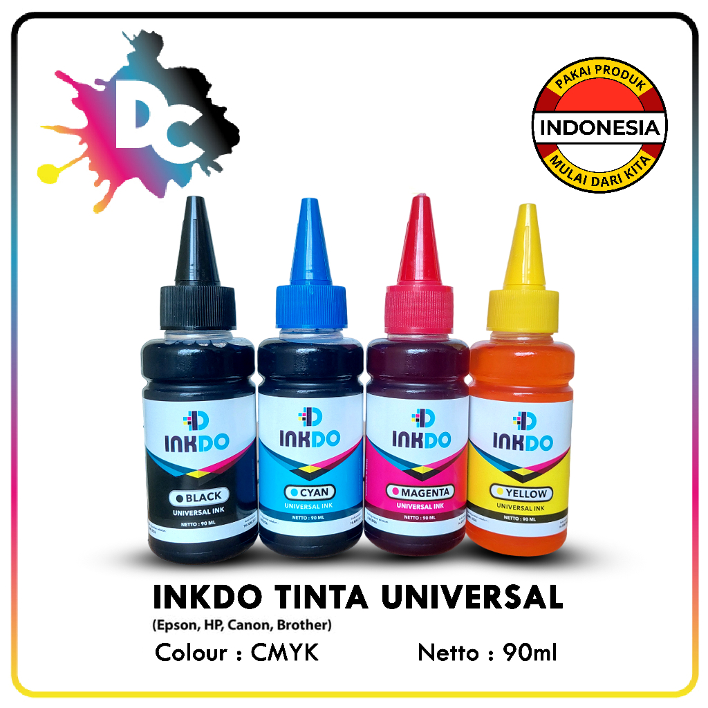 Jual Tinta Refill Universal InkDo 90ml untuk semua jenis Printer Inkjet ...