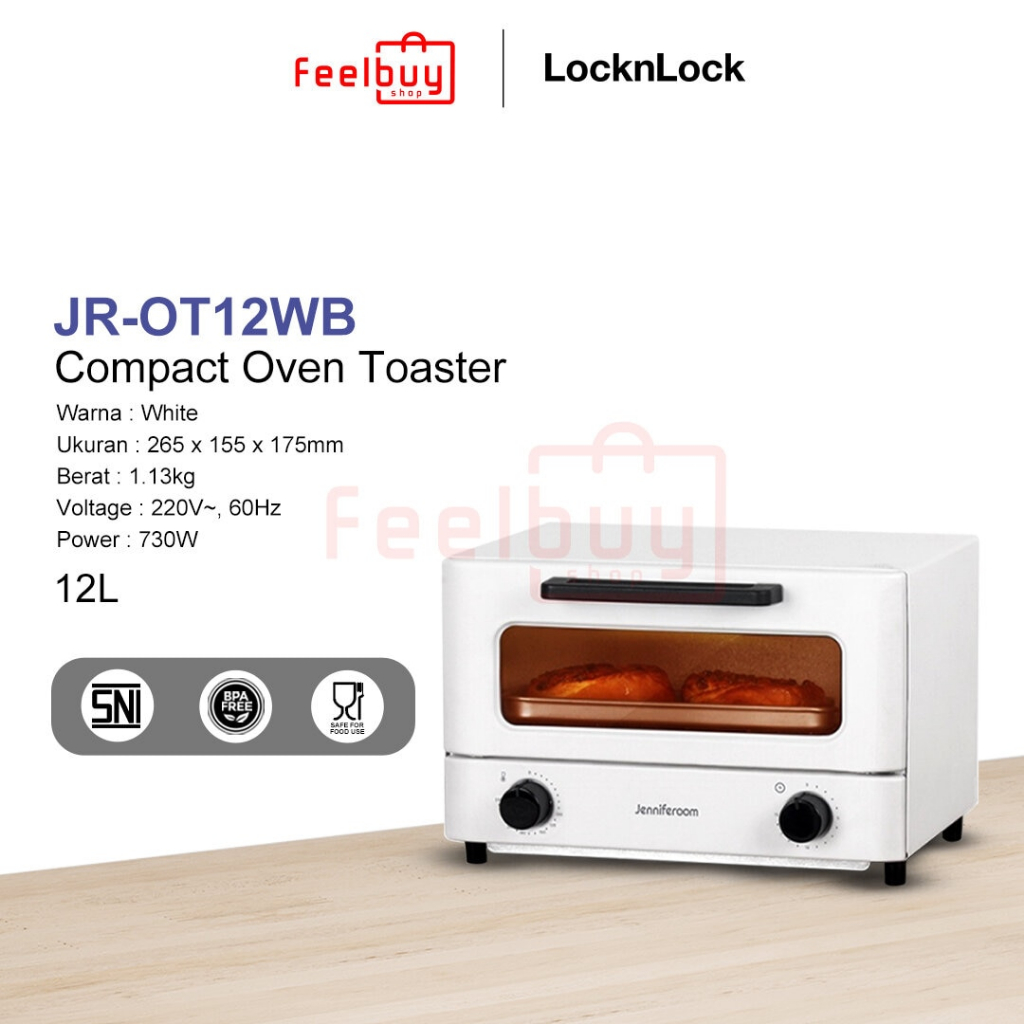 Jual LocknLock Compact Oven Toaster 12L JR-OT12WB | Shopee Indonesia