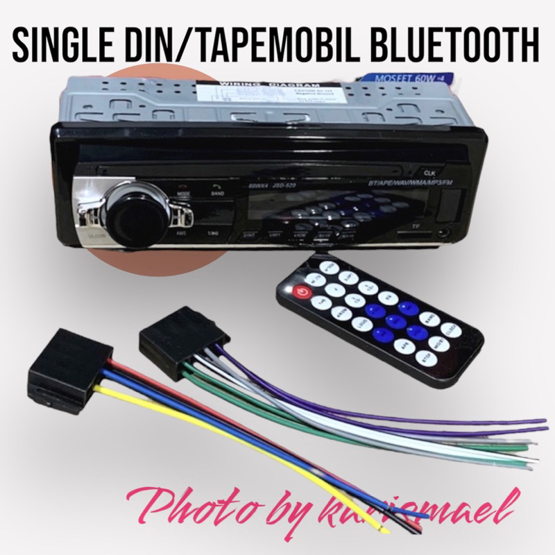 Jual TAPE MOBIL SINGLE DIN USB PLAYER BLUETOOTH | Shopee Indonesia