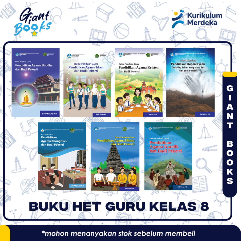 Jual GIANT Books – (KURIKULUM TERBARU) Buku Guru / Buku Teks Utama HET Kurmer Sekolah Agama SMP ...