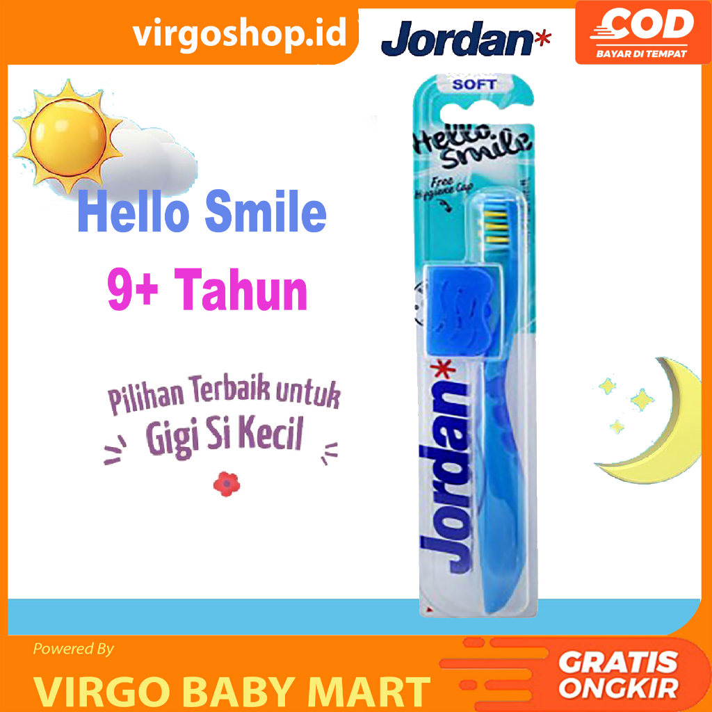Jual Jordan Oral Care Hello Smile 9+ Tahun Soft - Sikat Gigi Anak ...
