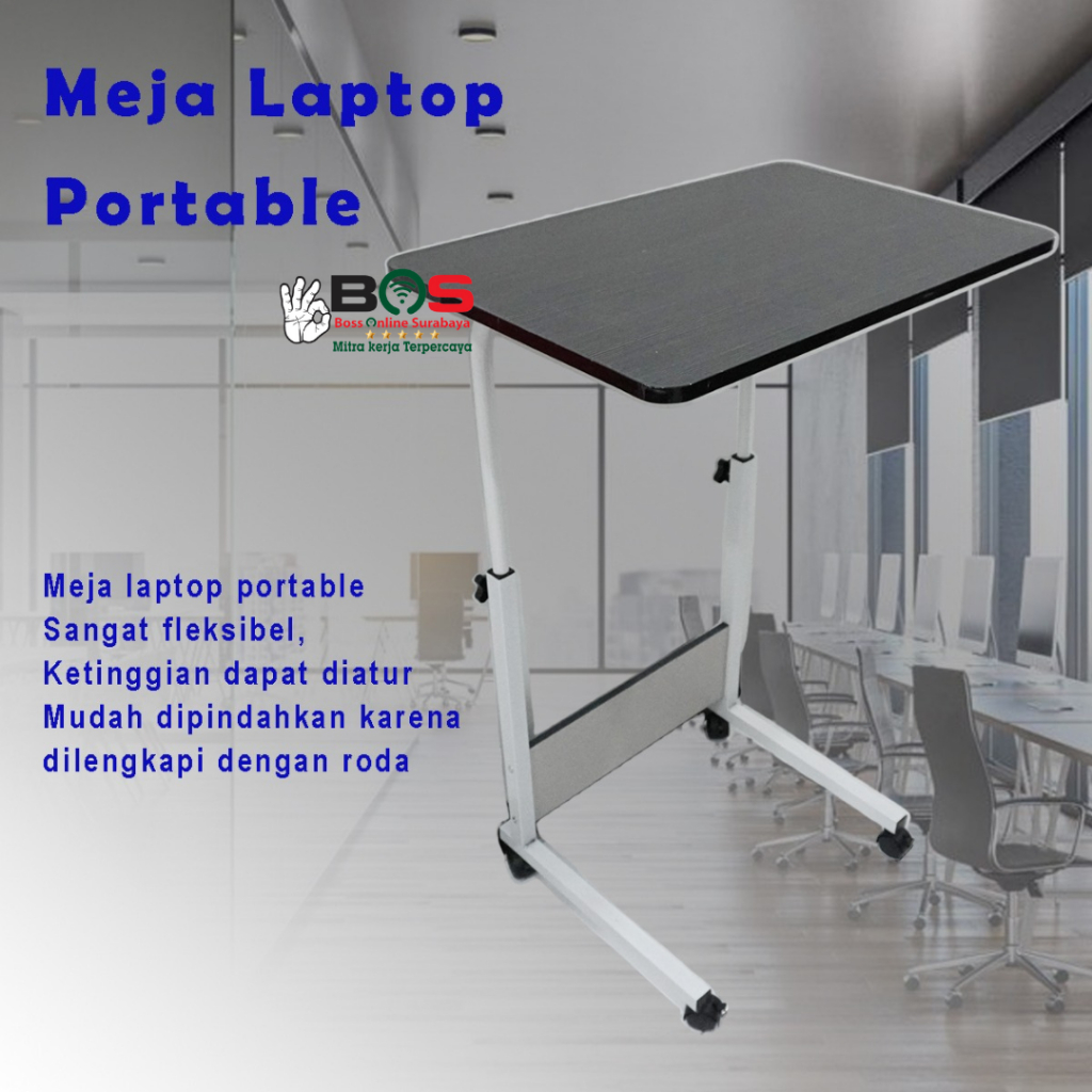 Jual Meja Laptop Portable GSF Dengan Roda Tinggi Pendek Fleksibel 1088 ...