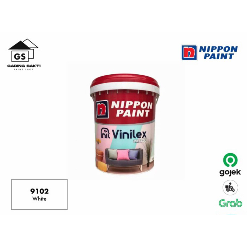 Jual Nippon Vinilex Pro 1000 Putih / White (BS 9102) / Cat Tembok ...
