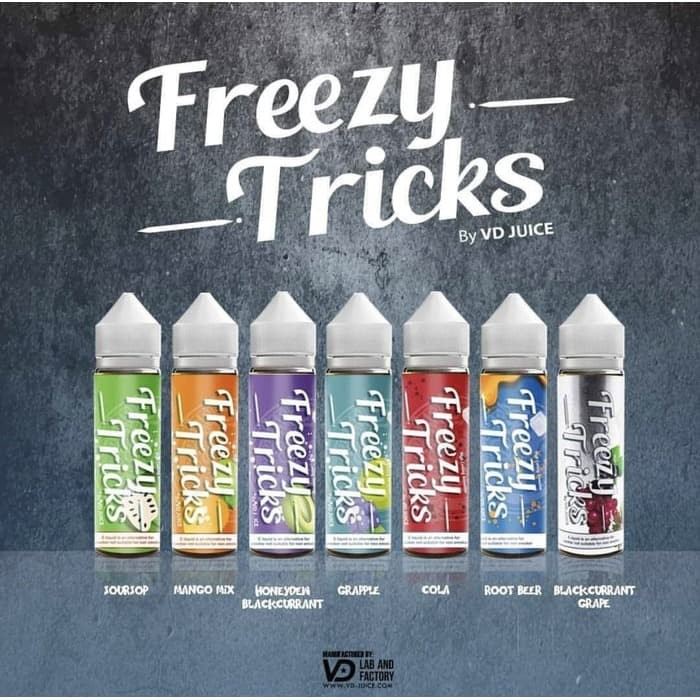 Jual Freezy Tricks Vape Liquid Super Dingin Freebase 60ml 100% ...