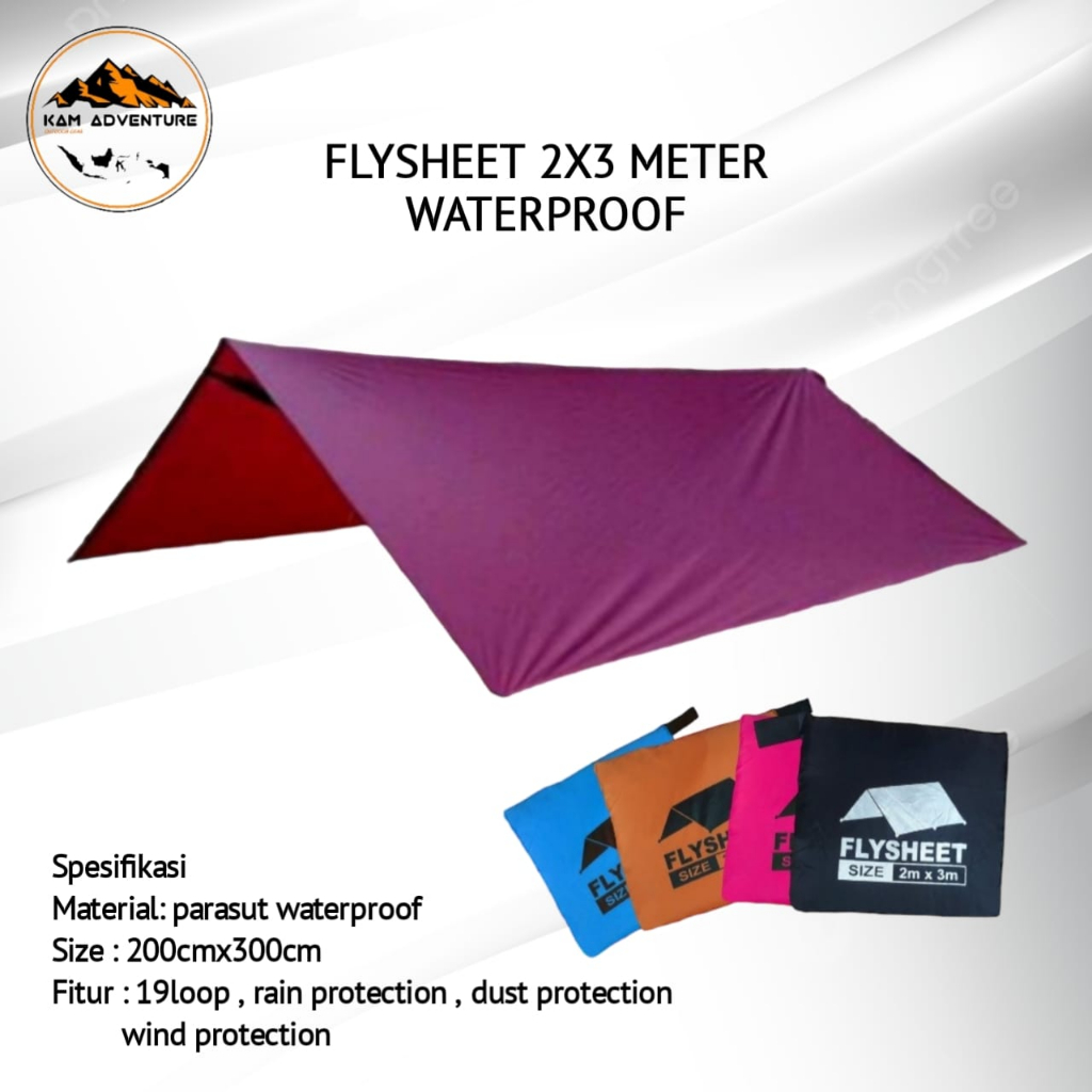 Jual Flysheet 2x3 bivak traptent - flysheet - flysheet 2x3 - flysheet 2x3 waterproof - flysheet ...