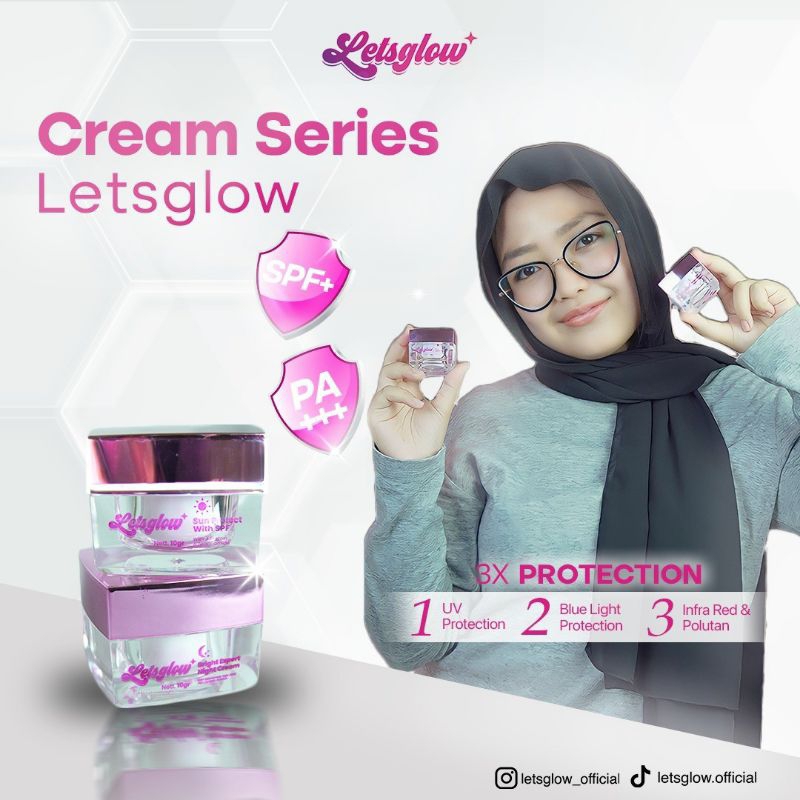 Jual Paket Lengkap Skincare Letsglow Whitening | Shopee Indonesia