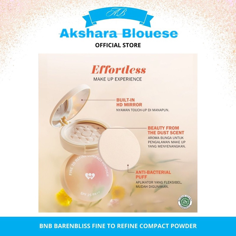 Jual FLASH SALE BNB ED 2025 barenbliss Fine to Refine Compact Powder ...