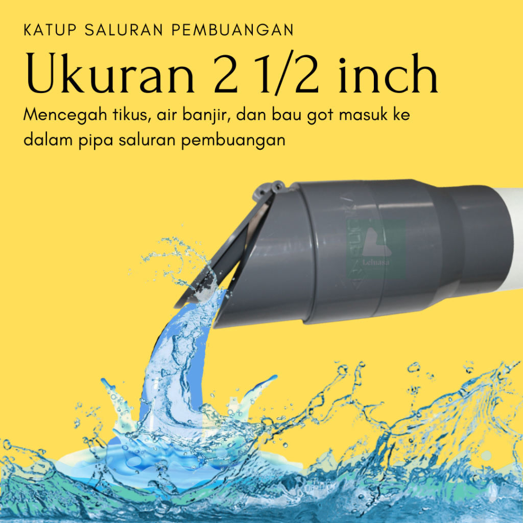 Jual Katup Sambungan Pipa Paralon Buka Tutup Saluran Pembuangan Got ...