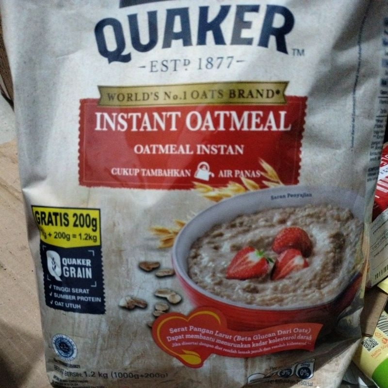 Jual quaker instan oatmeal 1.2kg exp 2025 | Shopee Indonesia