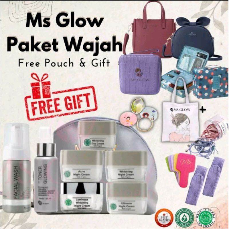 Jual Paket Ms Glow Free Gift Original dan BPOM (Bisa Cod) | Shopee ...